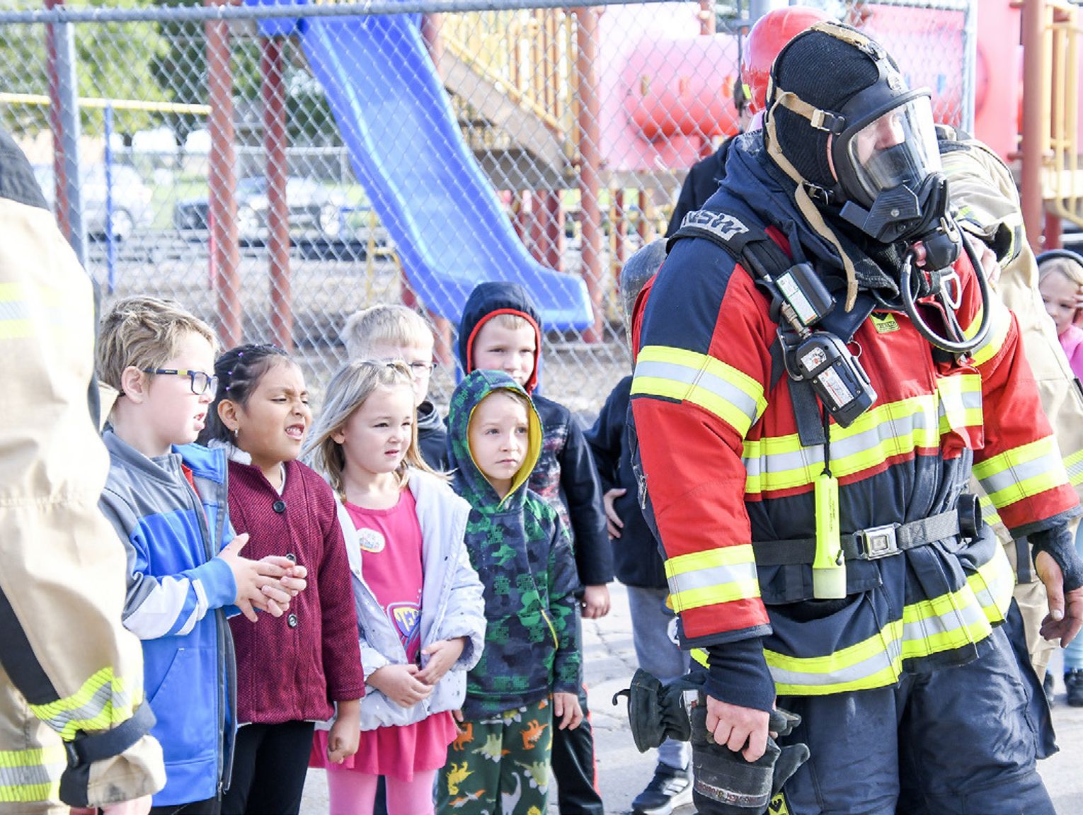 County departments teach students about fire safety