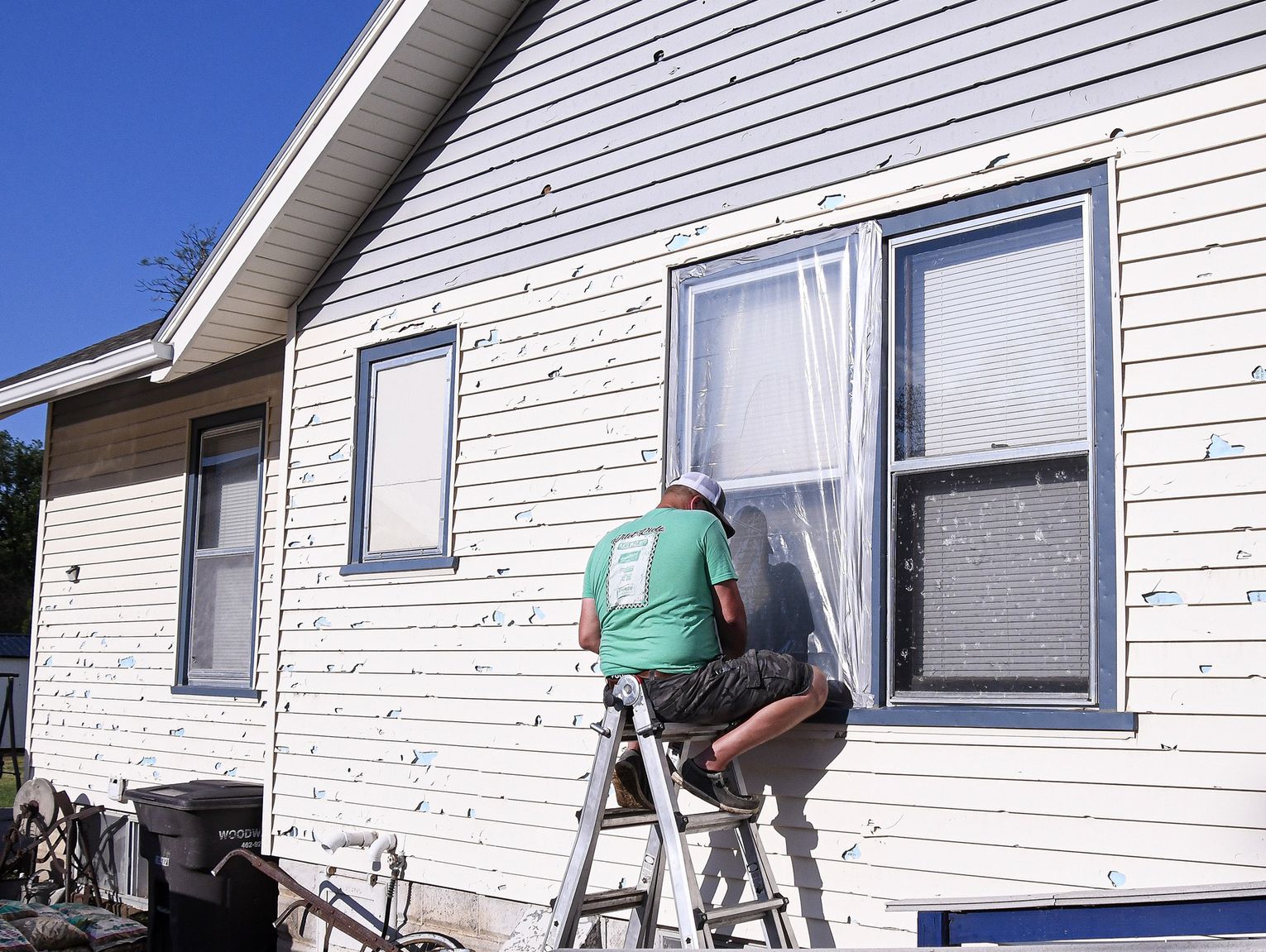 Edgar pelted by large hail, county receives much-needed rain